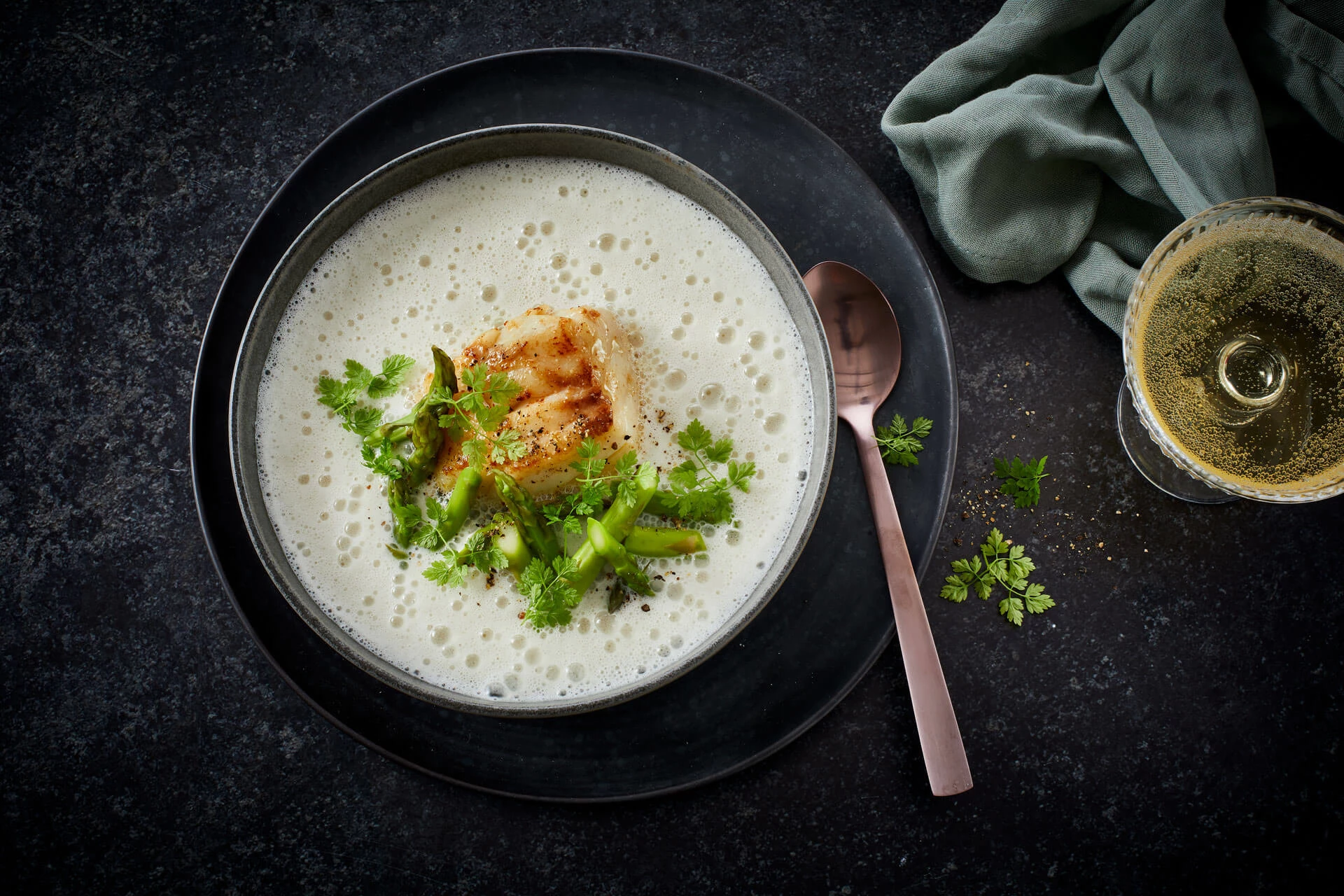 Skummende aspargessuppe - Danish Crown