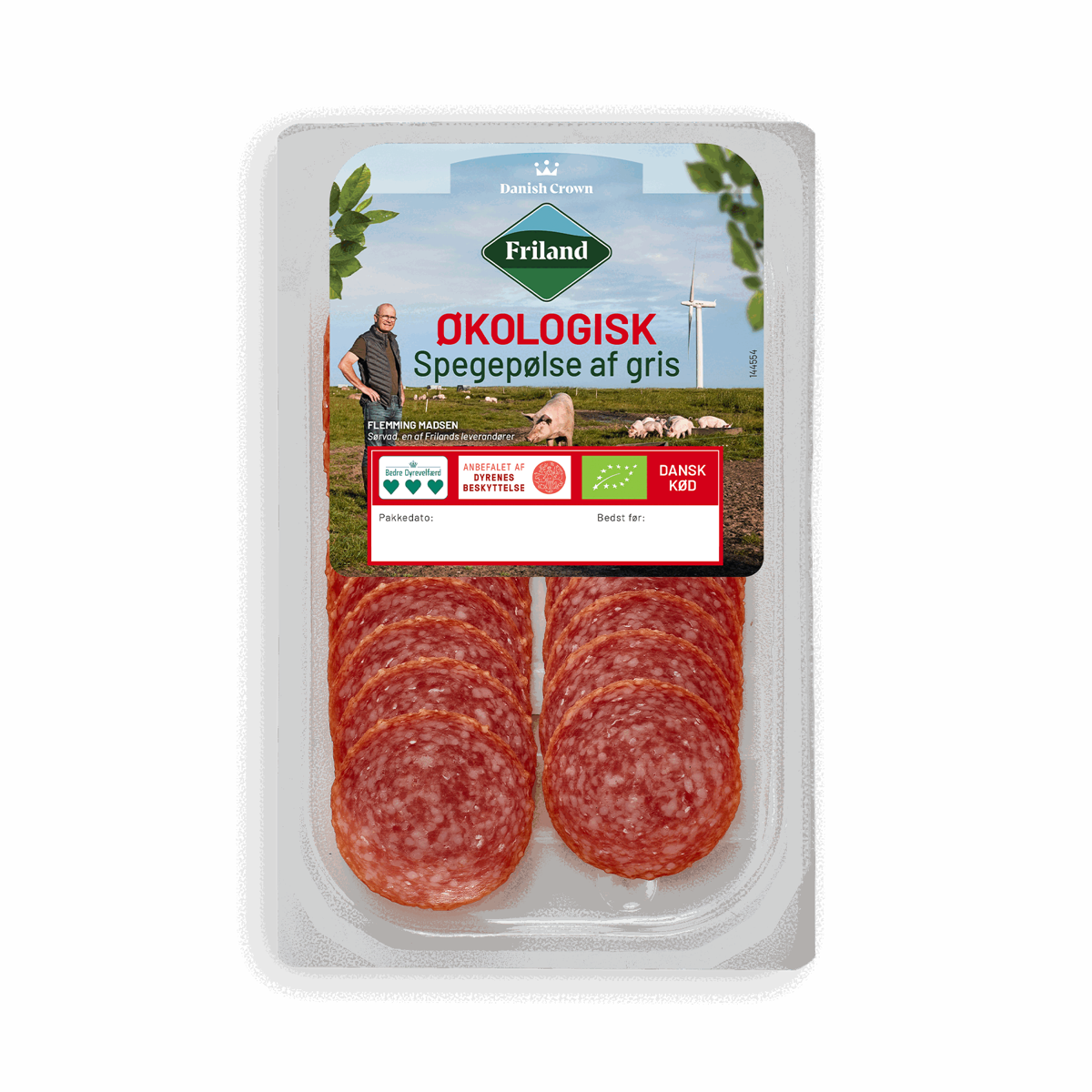 Økologisk spegepølse af gris fra Friland - Danish Crown