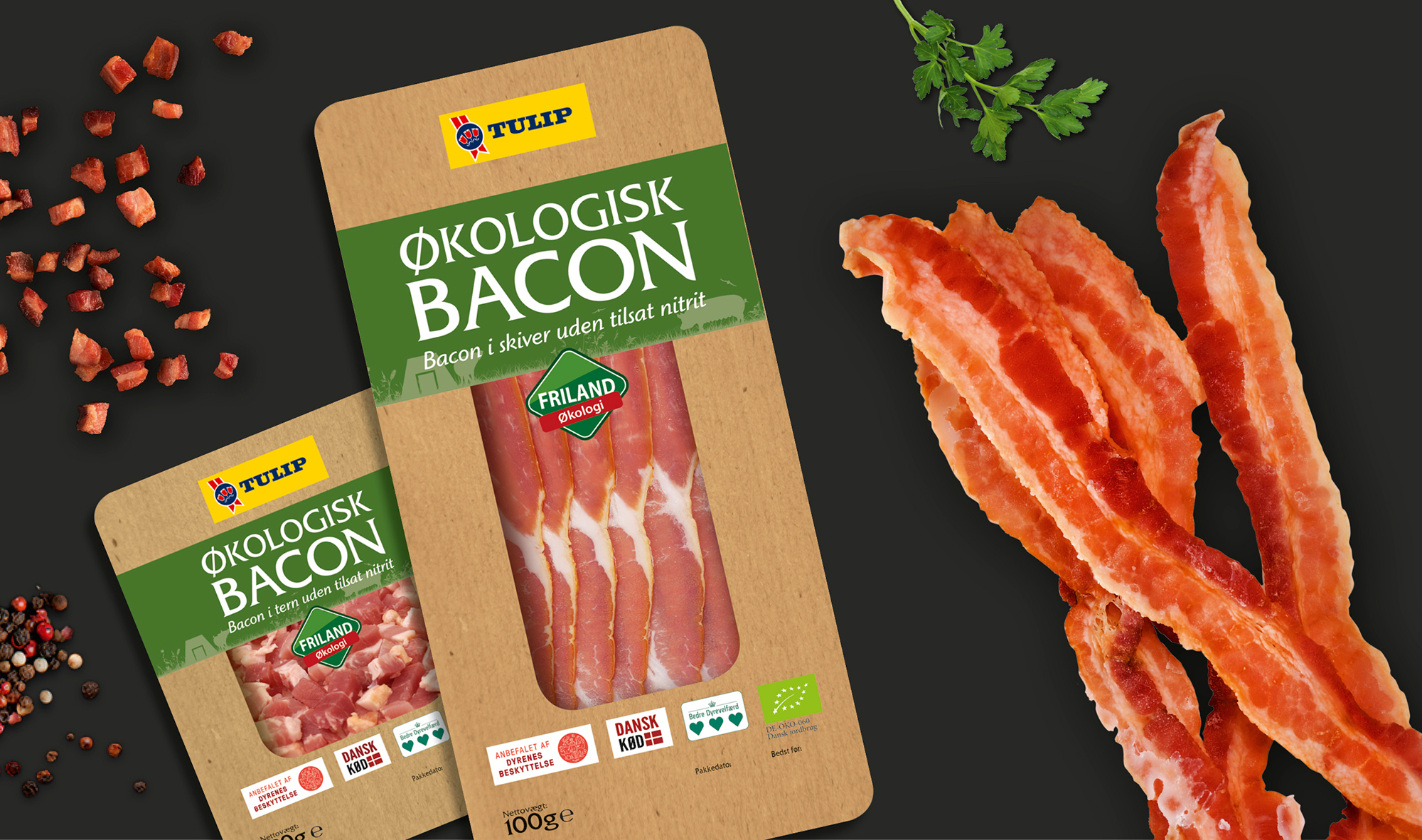 Tulip lancerer nu økologisk bacon af økologisk gris - Danish Crown