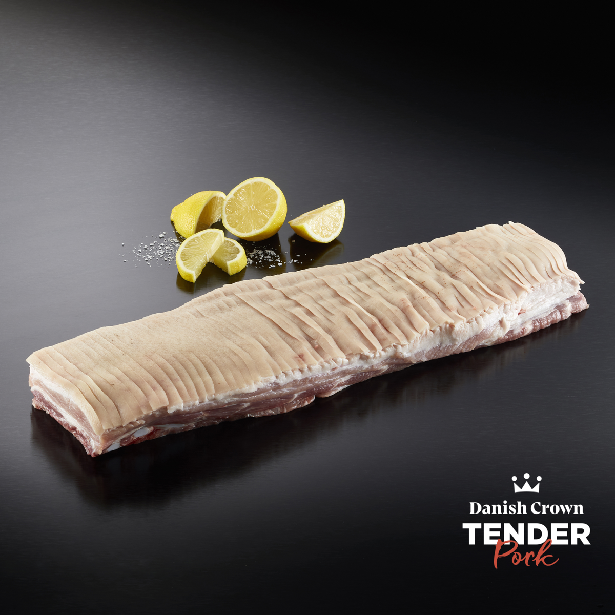 Ribbenssteg, kogeside, u/ben, tilsat lage, ridset, lang - Danish Crown ...