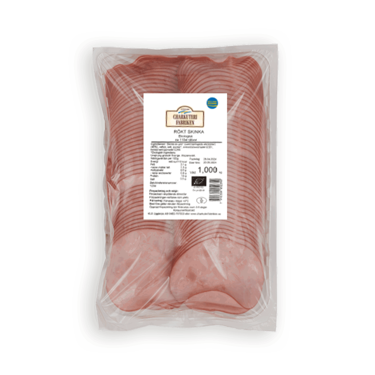 CHF Rökt Skinka EKO skivad - KLS