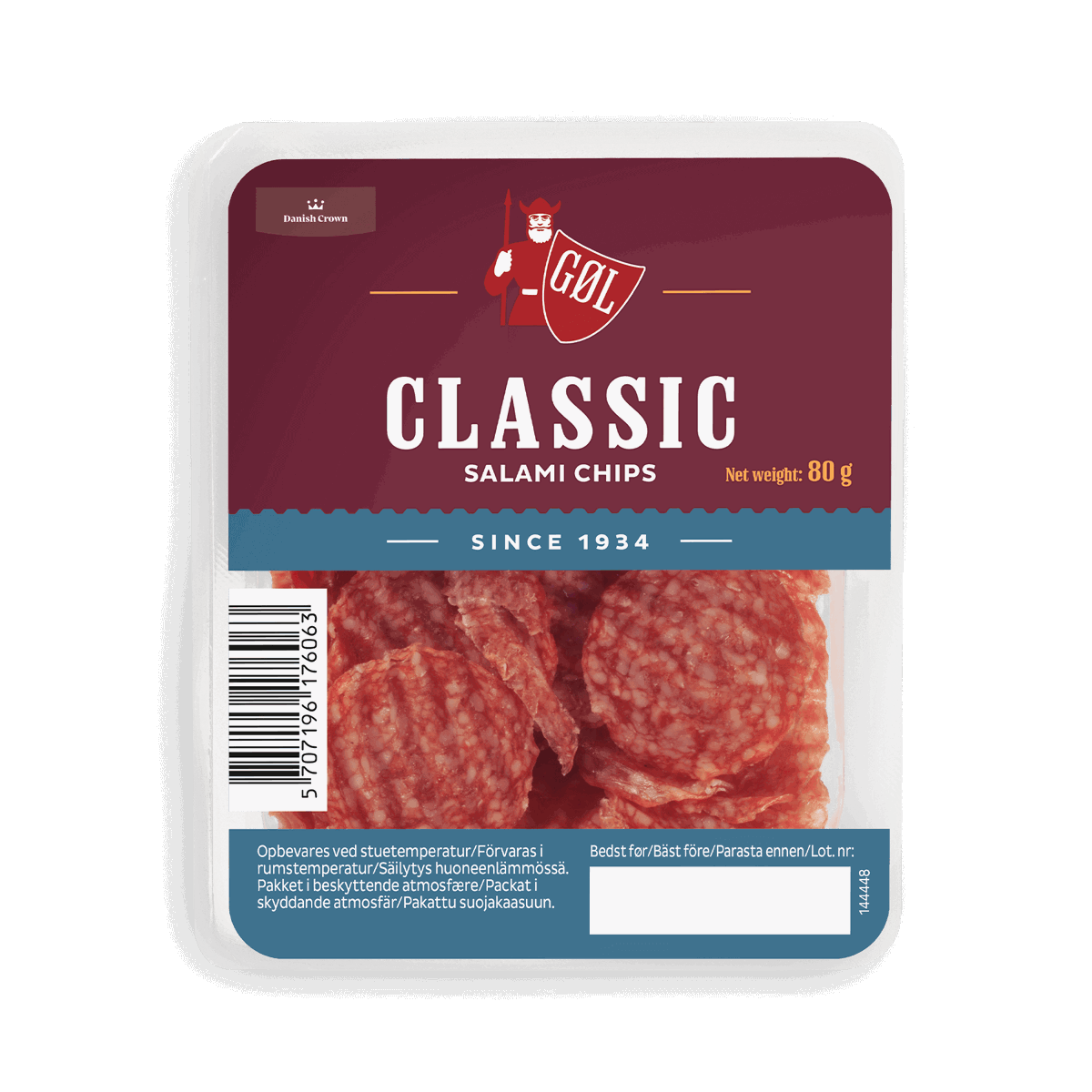 GØL Salami Chips Classic - Danish Crown
