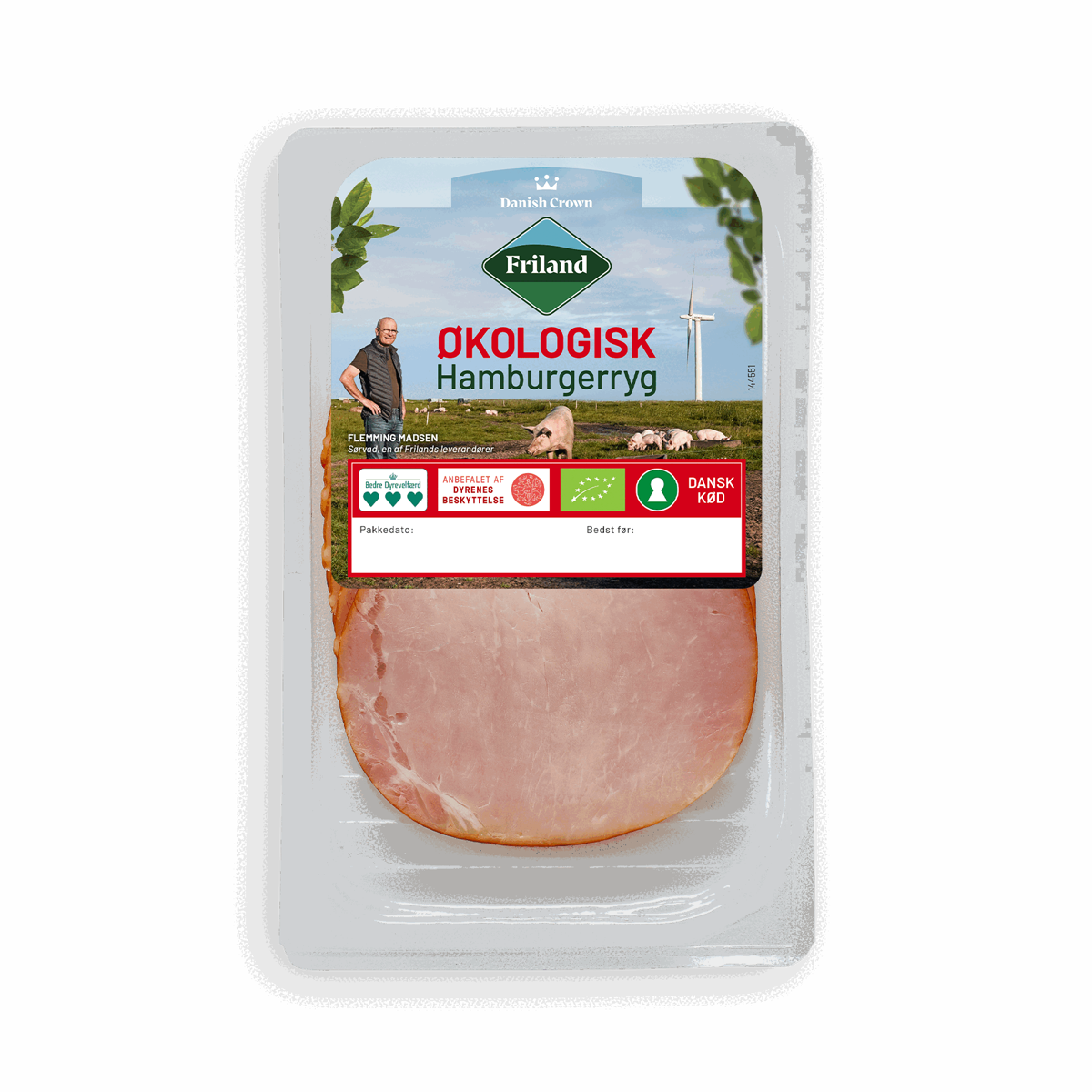 Økologisk hamburgerryg fra Friland - Danish Crown