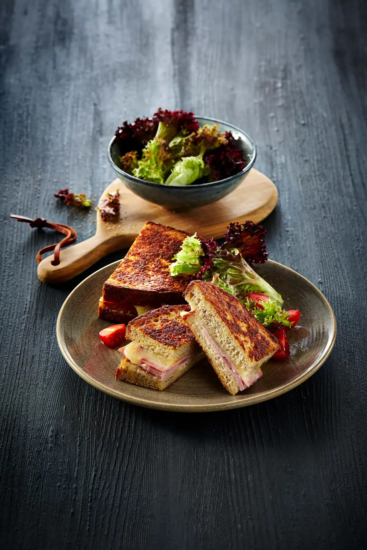 Monte Cristo toast med skinke og gruyere - Danish Crown Professional