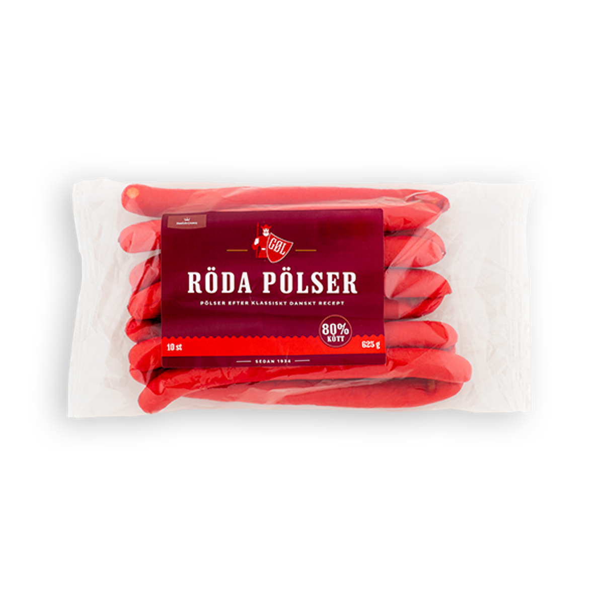 Röda pölser, 10 st - Danish Crown